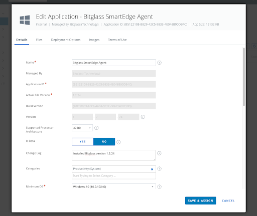 Rolling Windows SmartEdge Agent via VMWare Workspace